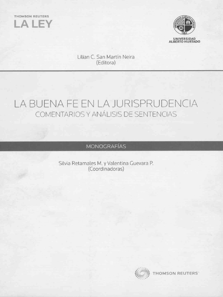 La Buena Fe en La Jurisprudencia Comenta | PDF