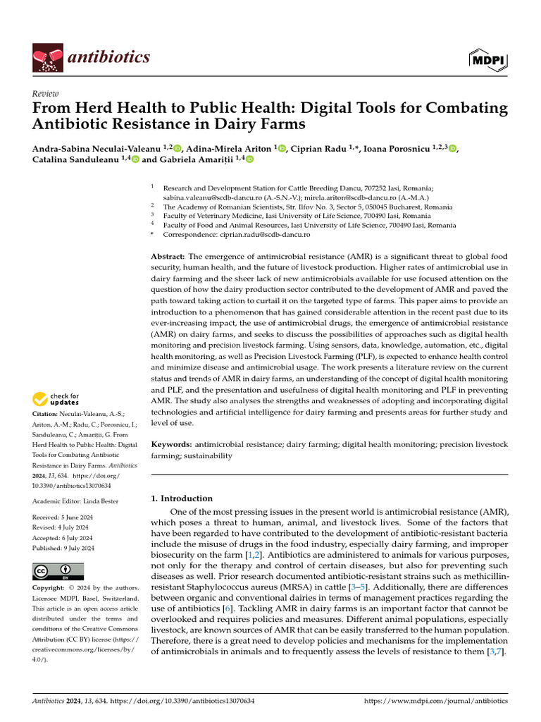 Antibiotics 13 00634 | PDF | Antimicrobial Resistance | Antimicrobial