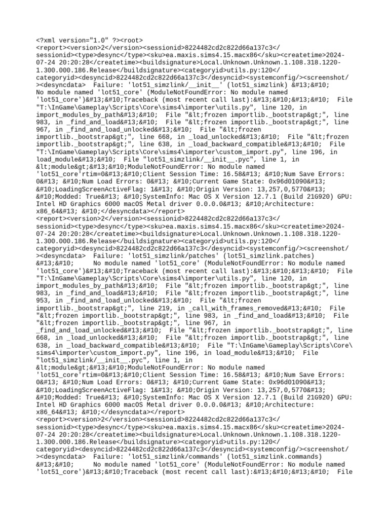 lastException_63857525080 | PDF | Mac Os | Graphics Processing Unit