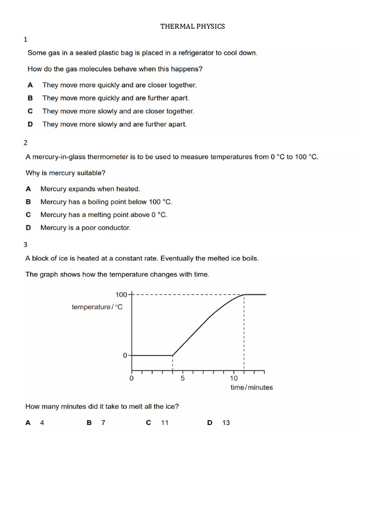 Thermal Physics | PDF