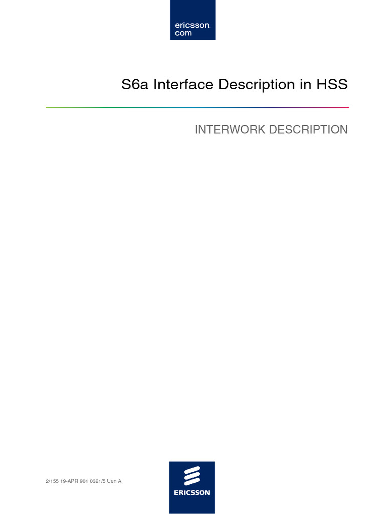 S6a Interface Description | PDF | Data Transmission | Computing