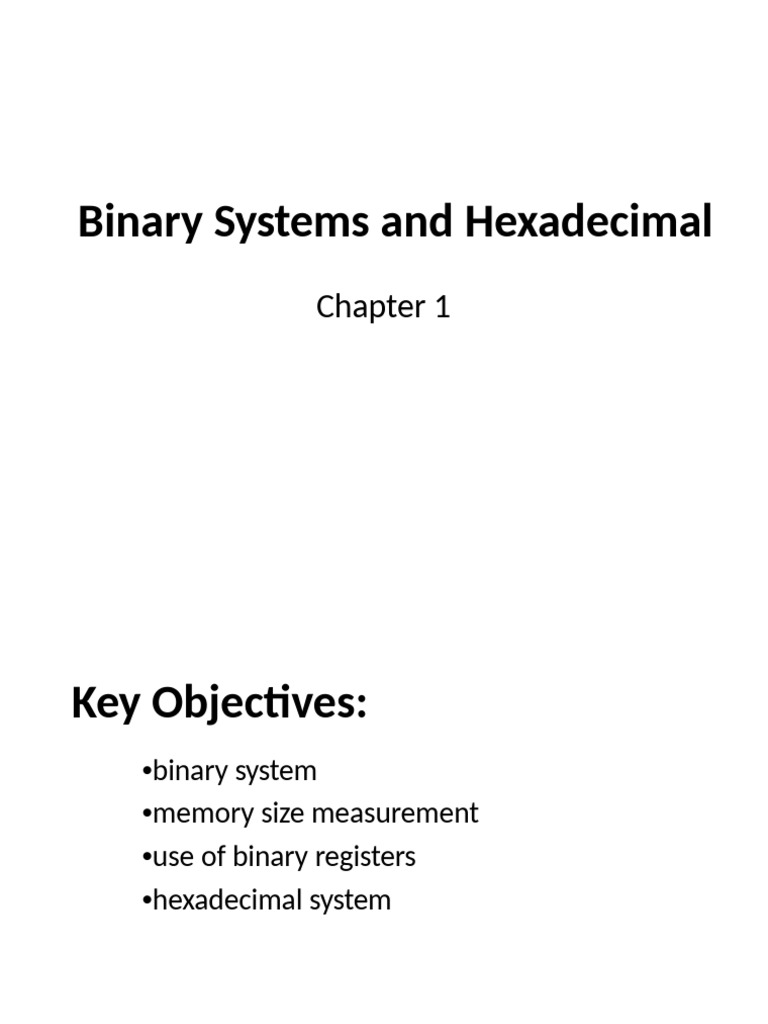 Chapter 1 Binary Systems And Hexadecimal 1 Pdf Byte Bit 6913