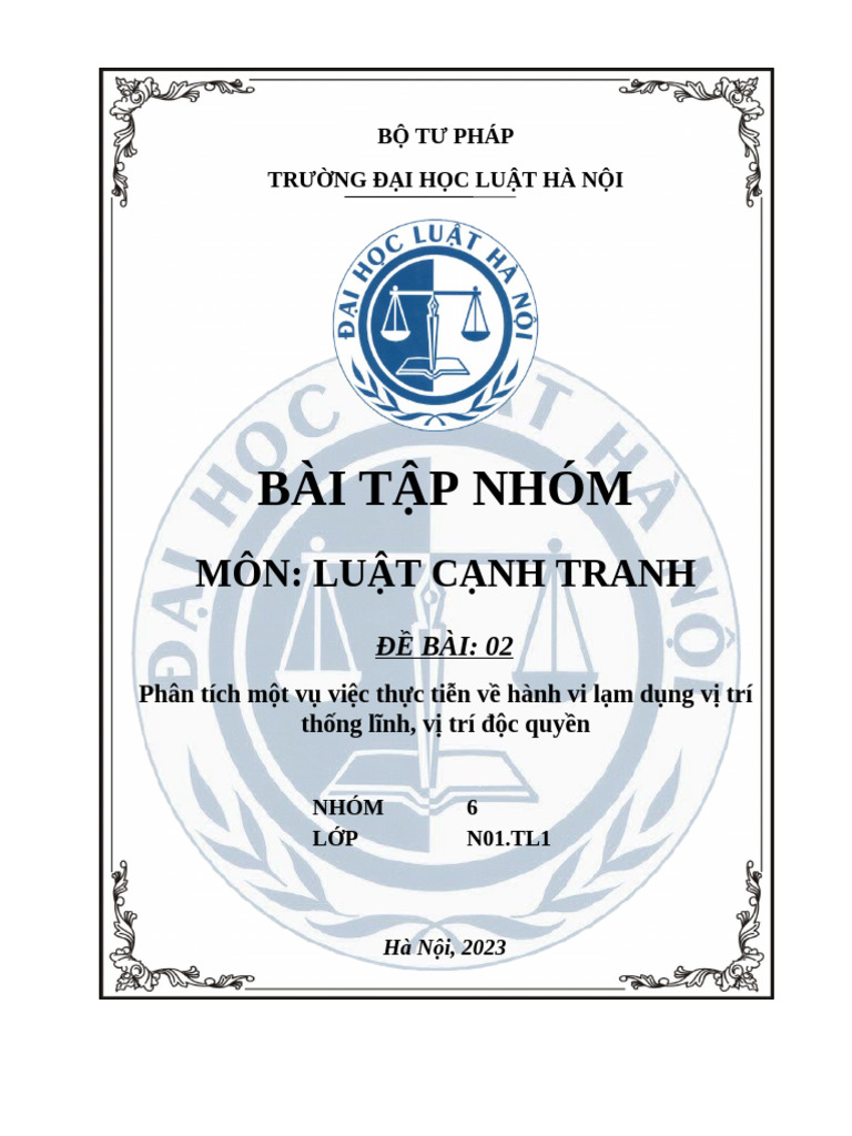 Bài tập nhóm LCT 2 | PDF