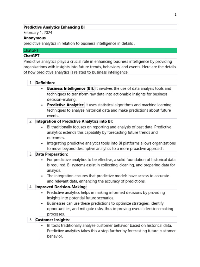 Predictive Analytics | PDF | Predictive Analytics | Artificial Neural ... Predictive Analytics | PDF | Predictive Analytics | Artificial Neural ...