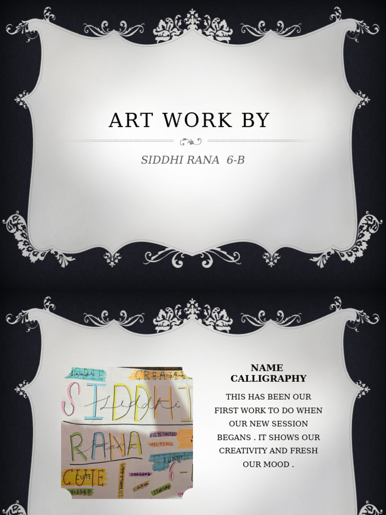 Art Work by Siddhi Rana | PDF