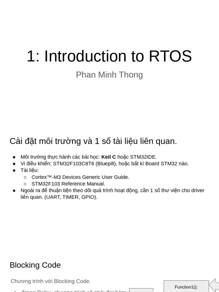 1_ Introduction to RTOS | PDF