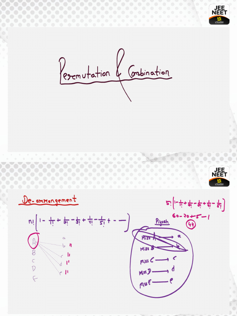 Part 04 Permutation and Combination Ronak Sir | PDF