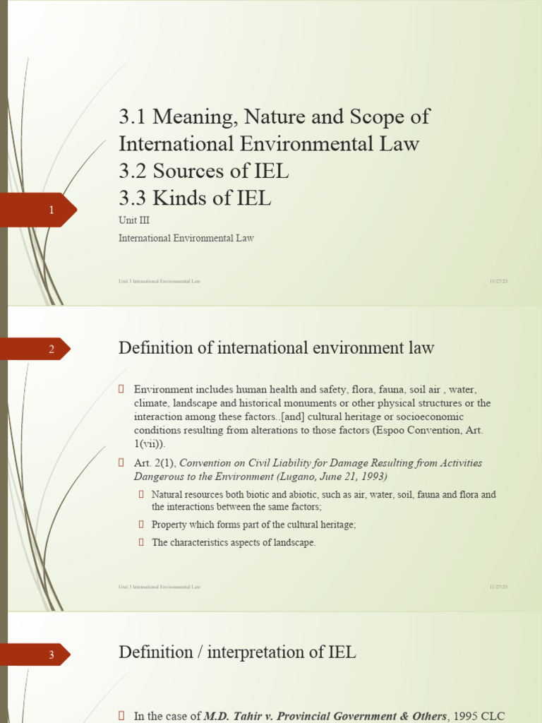 Env Unit 3 | PDF | Environmental Law | Ecofeminism