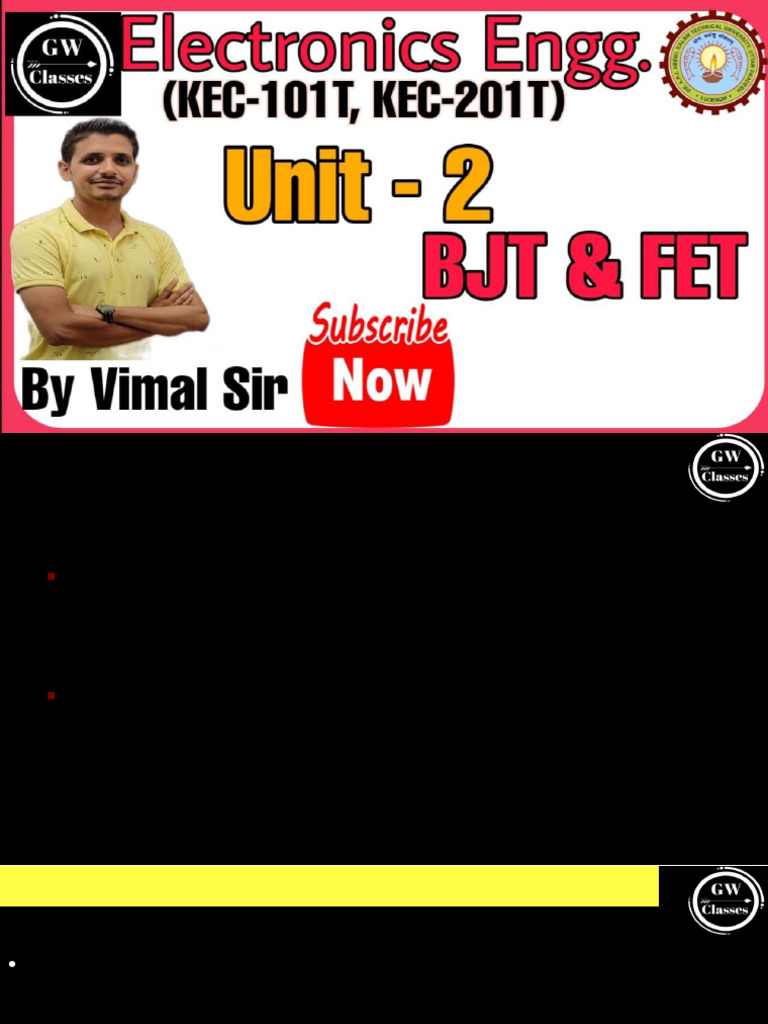 Transistor BJT short | PDF | Bipolar Junction Transistor | Field Effect Transistor