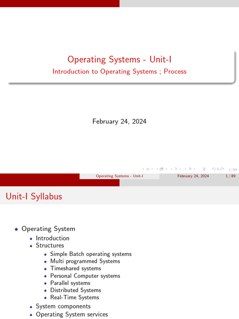 OS_Unit-1_23-24 | PDF | Operating System | Graphical User Interfaces