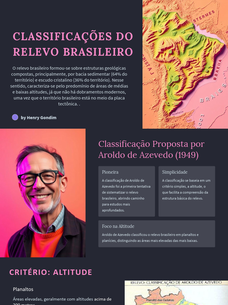 Classificações do Relevo Brasileiro | PDF | Geomorfologia | Terreno