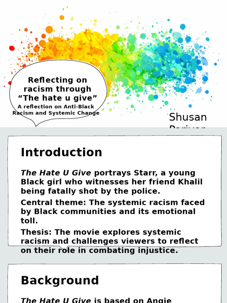 Racism Reflected in "The Hate U Give" | PDF
