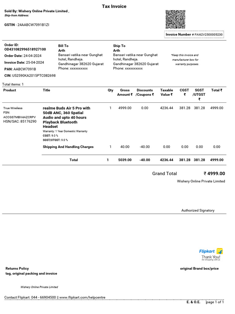 Document | PDF | Payments | Taxes