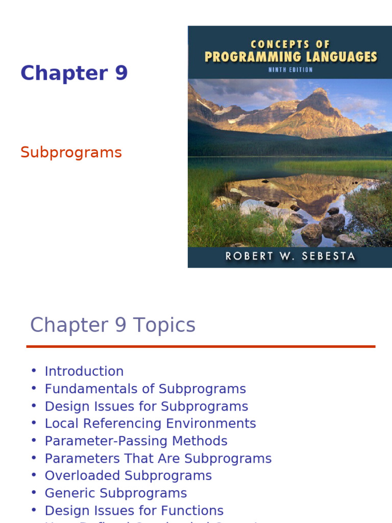 Lec 4 Subprograms | PDF | Parameter (Computer Programming) | C++