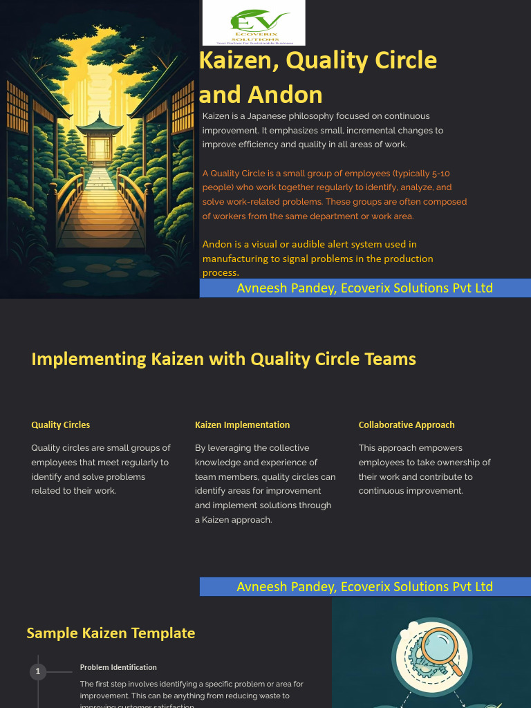 Kaizen Quality Circle and Andon | PDF | Innovation | Change Management