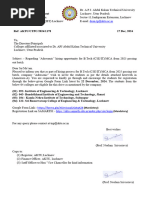 AKTU Circular | PDF | Technology & Engineering