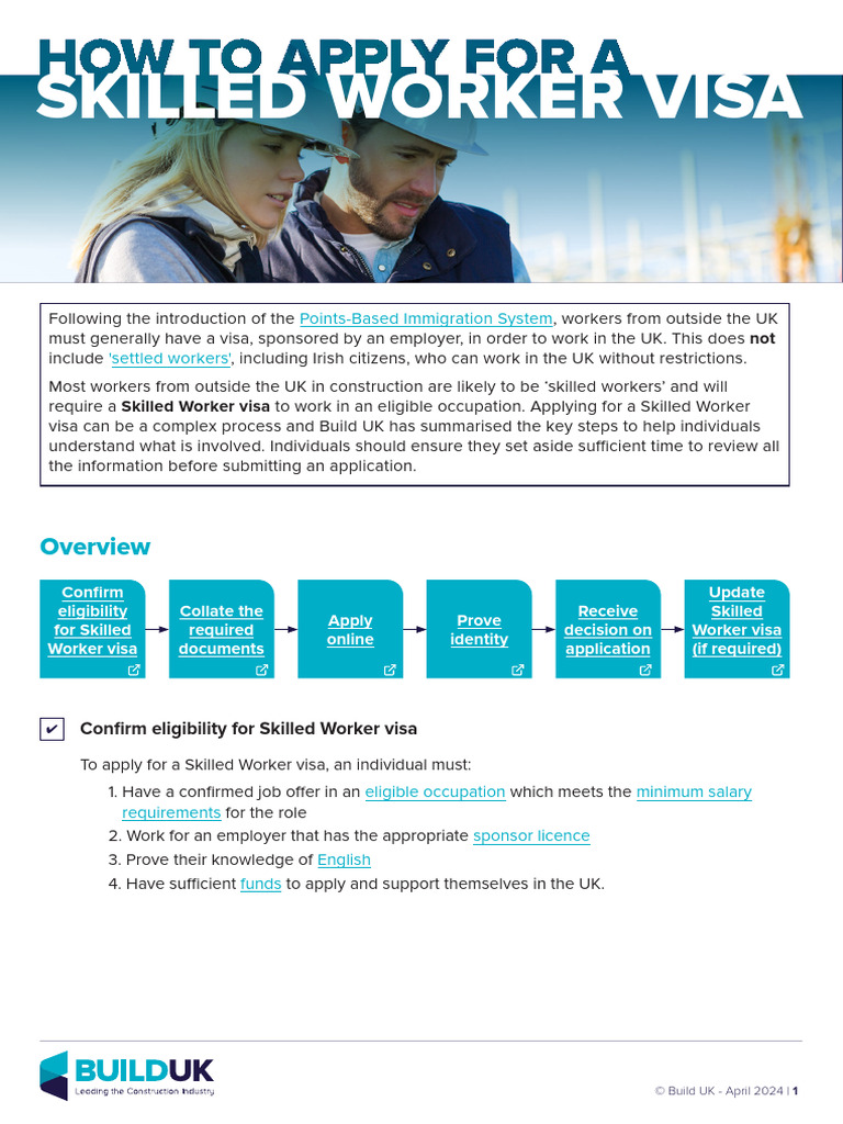 Skilled Worker Visa Guide UK | PDF | Travel Visa | Identity Document