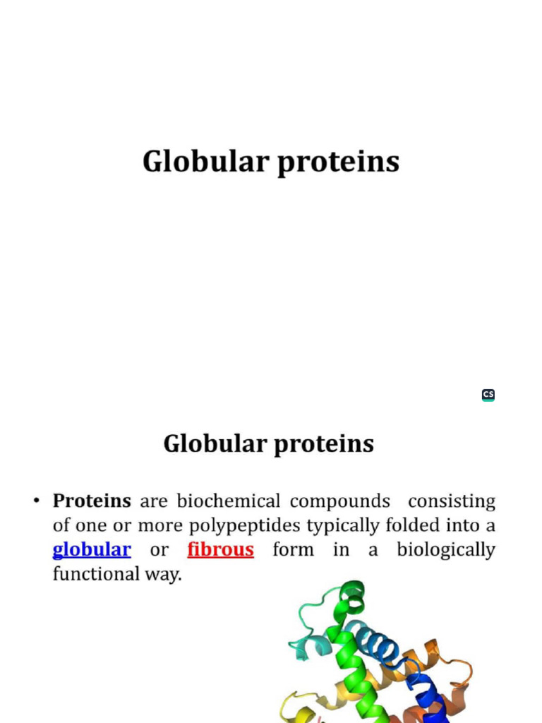 Globular Protein.. | PDF