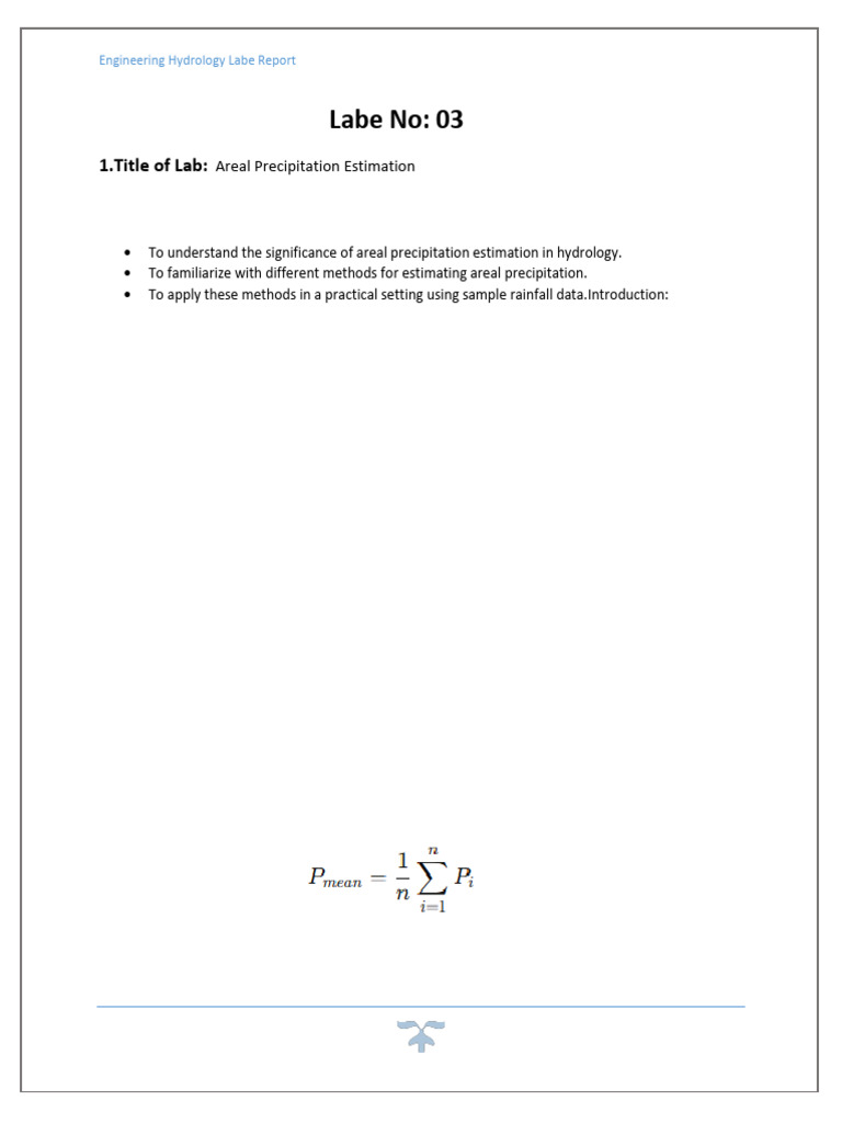 Hydrology Lab 3 | PDF | Precipitation | Contour Line
