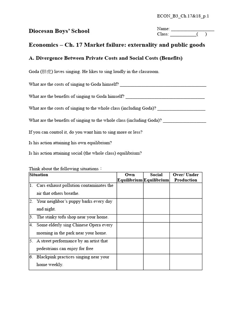 Note Topic E Ch.17 18 Eng | PDF | Externality | Taxes