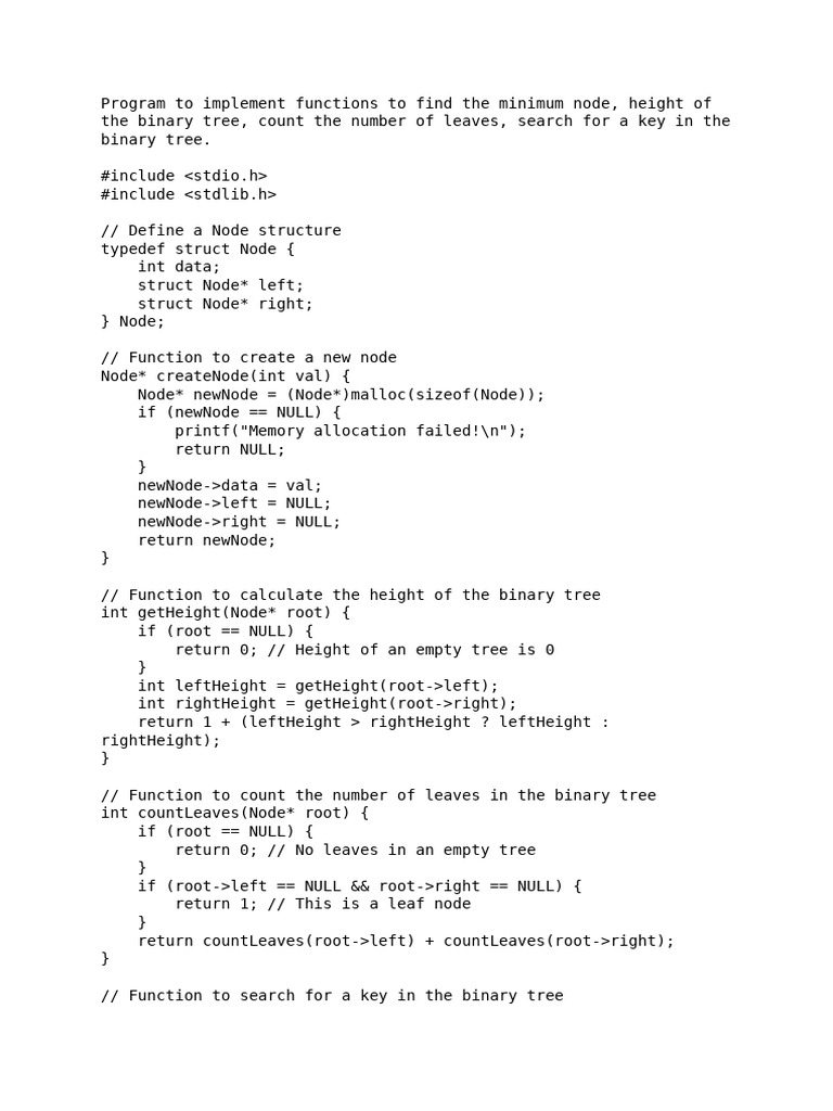 height_leaves others | PDF | Algorithms And Data Structures | Computer ...