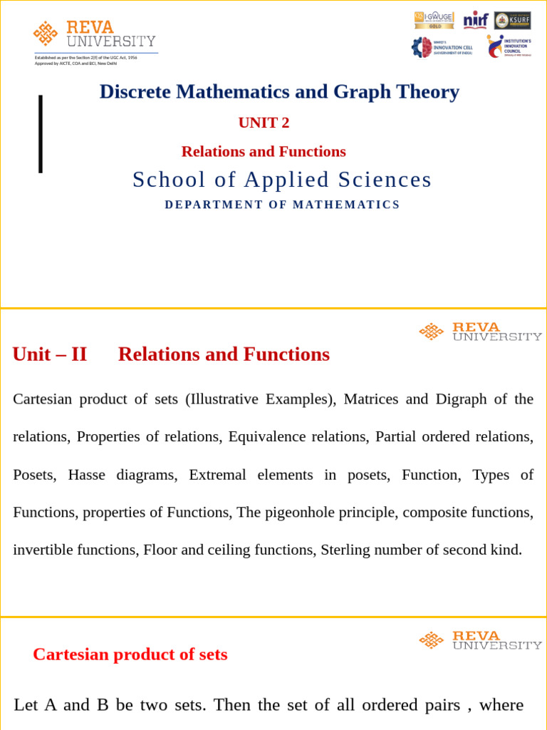 UNIT - 2 Relations and Functions - PART-1 | PDF | Vertex (Graph Theory) | Set (Mathematics)