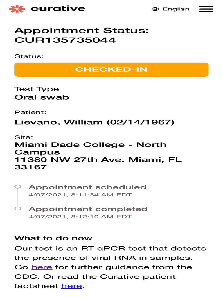 COVID-19 Testing & Health Services Curative | PDF