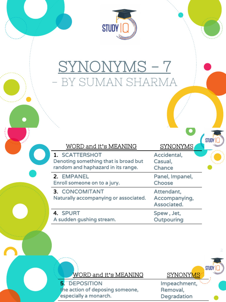 Synonyms 7 | PDF
