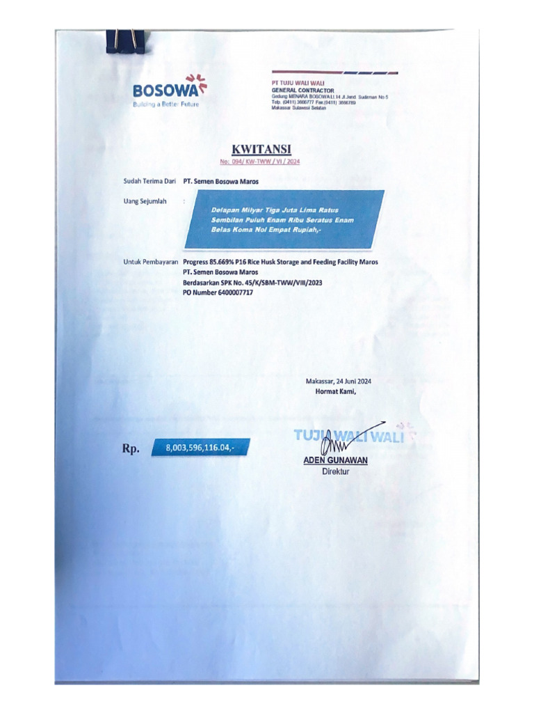 MC 08 Periode Mei 2024 P16 Rice Husk Storage and Feeding Facility Maros ...