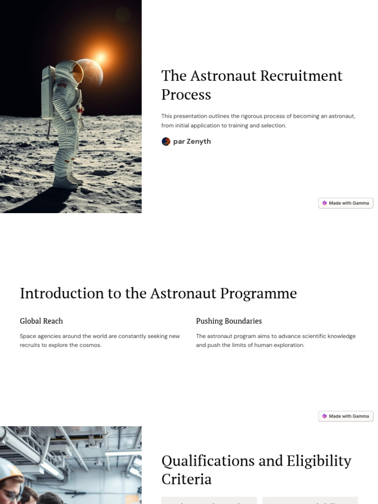 The Astronaut Recruitment Process | PDF | Astronauts | Spaceflight