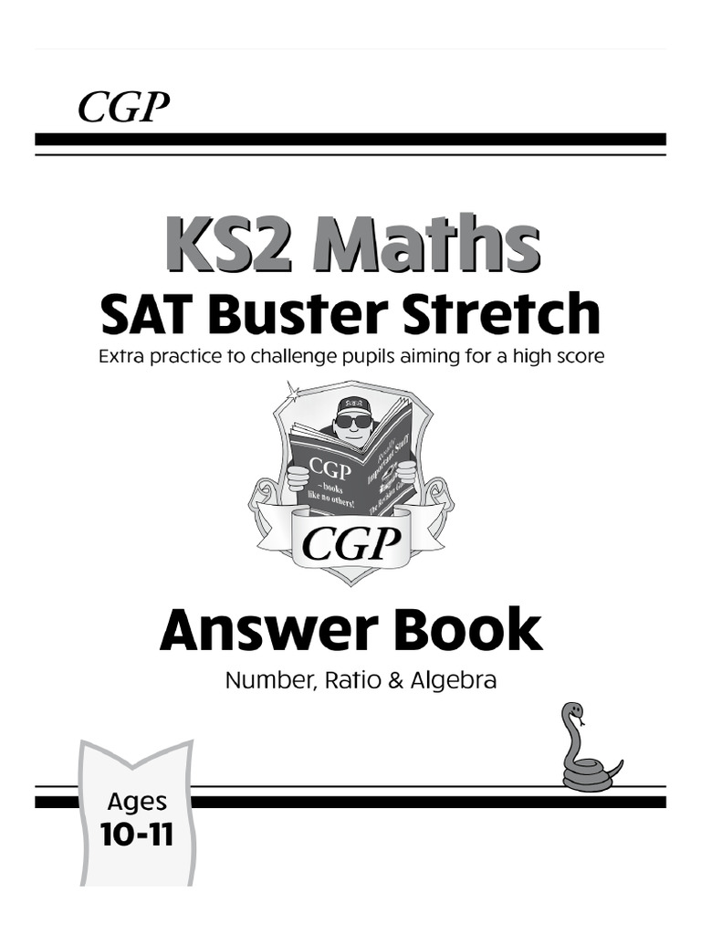 KS2 Maths SAT Buster Number, Ratio and Algebra Answer Book | PDF