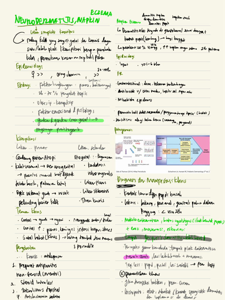 Neurodermatitis, Eczema Napkin | PDF