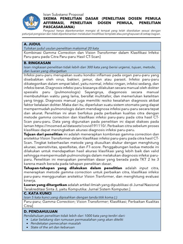 Kombinasi Gamma Correction Dan Vision Transformer Dalam Klasifikasi ...