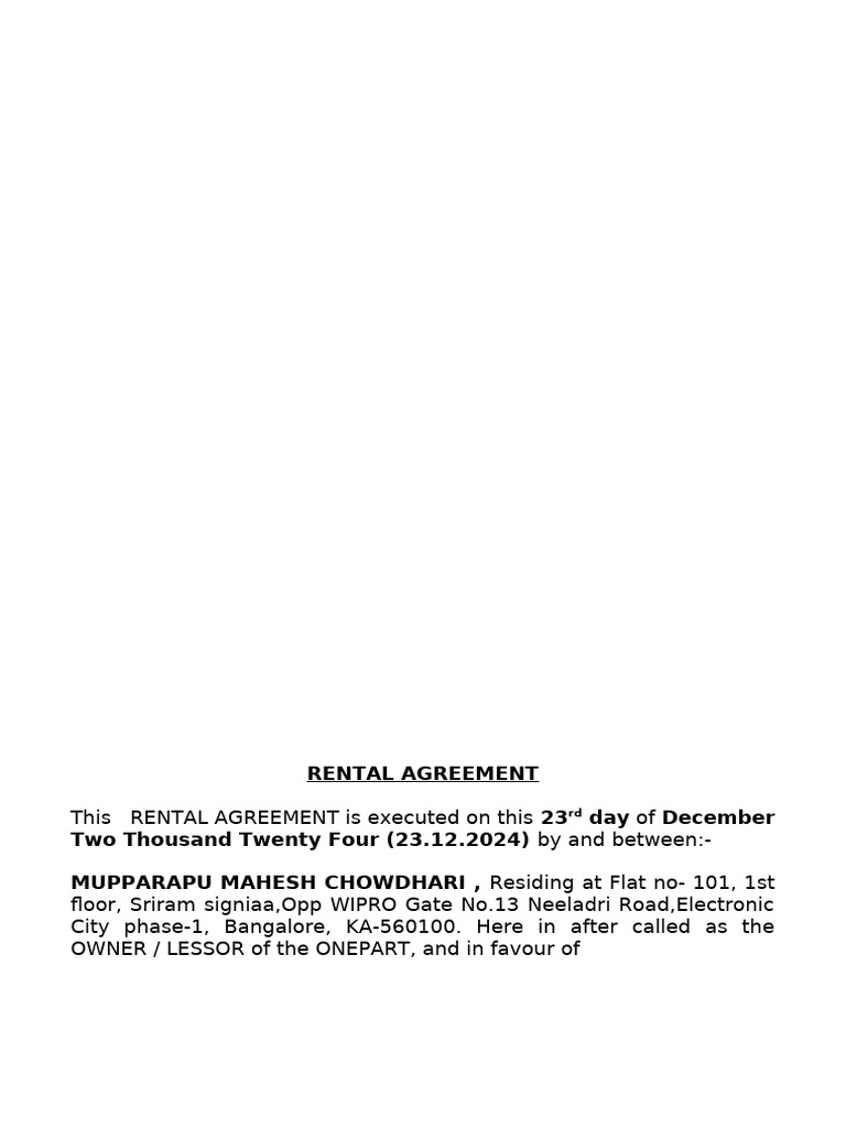 Naveen (1) | PDF | Lease | Leasehold Estate