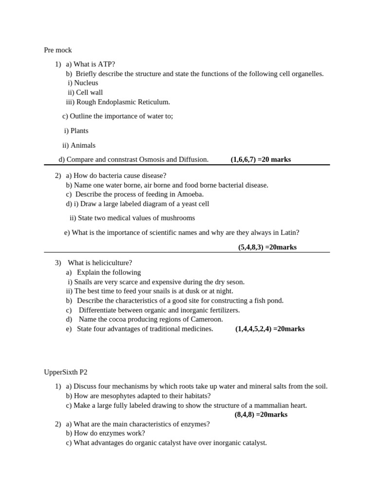 Biology Exam Prep Guide | PDF