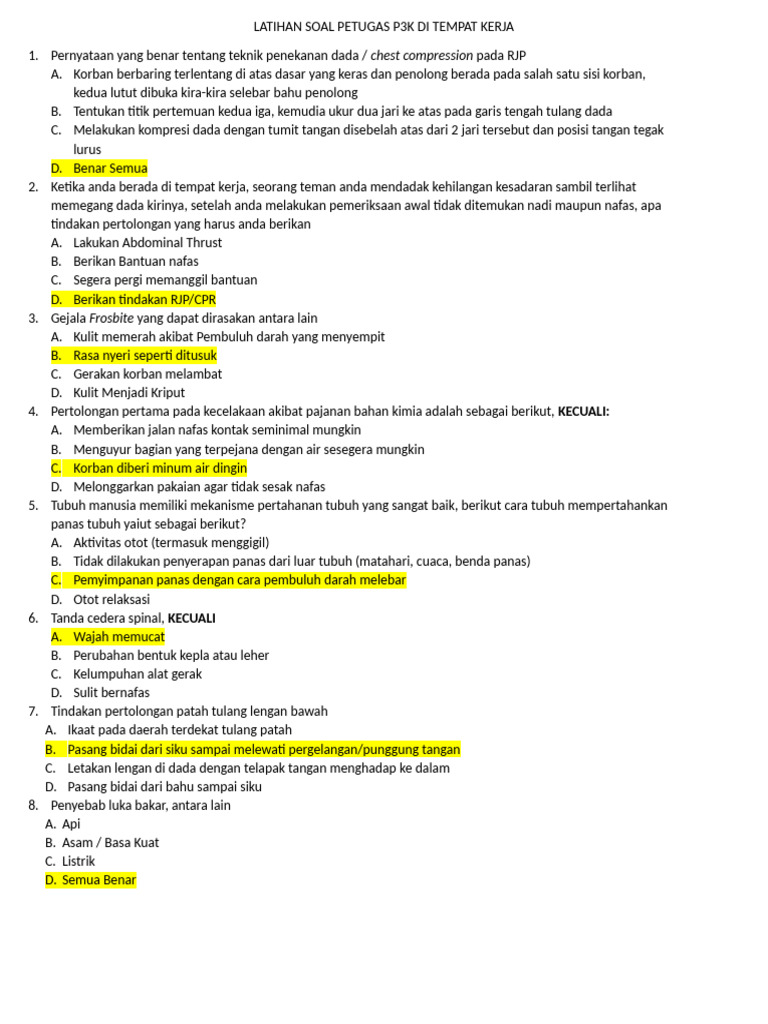 Terbaru Latihan Soal P3K | PDF