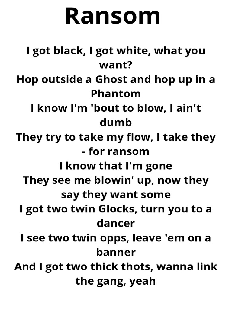 I Got Black, I Got White, What You Want Hop Outside a Ghost and Hop Up ...