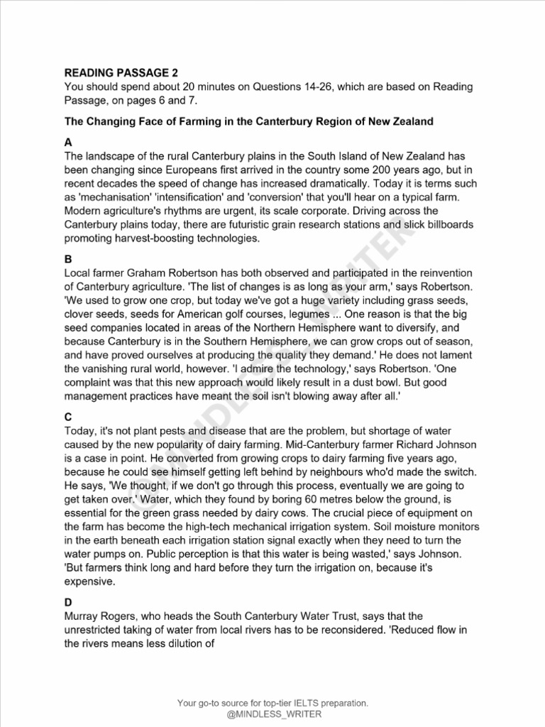 (@mindless - Writer) Prediction Passage 2 | PDF