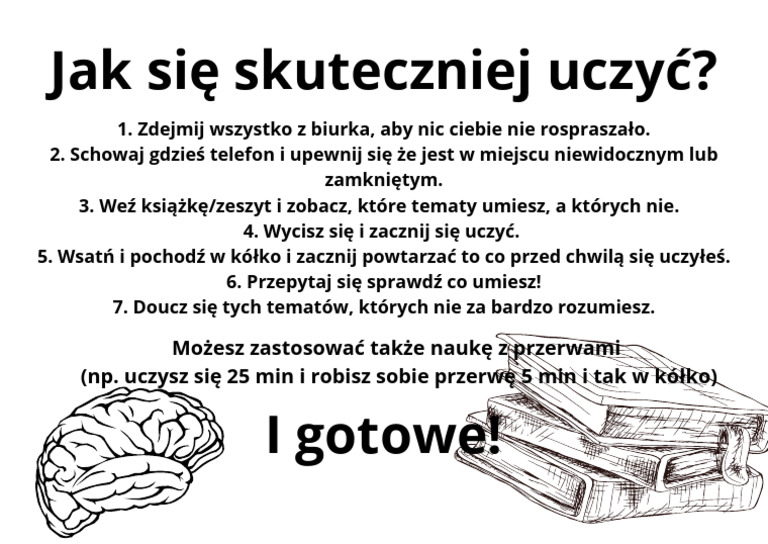 Jak Się Skuteczniej Uczyć 20241027 202003 0000 | PDF