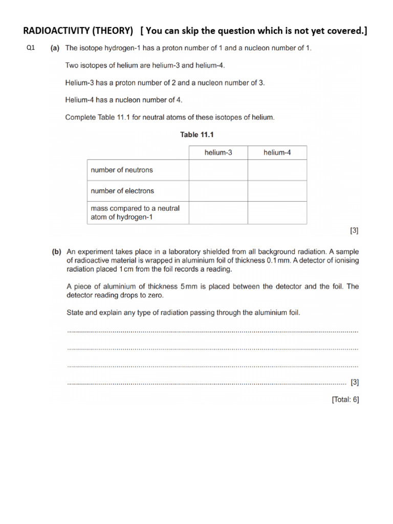 RADIOACTIVITY (Theory) | PDF