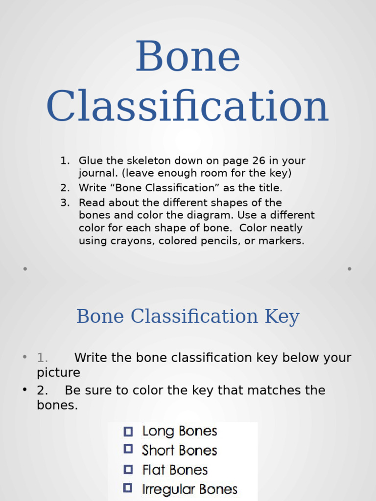 Bone Classification | PDF