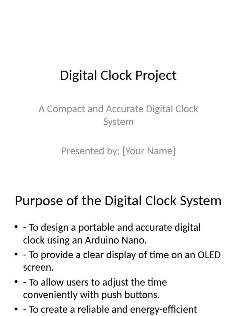 Digital_Clock_Project | PDF