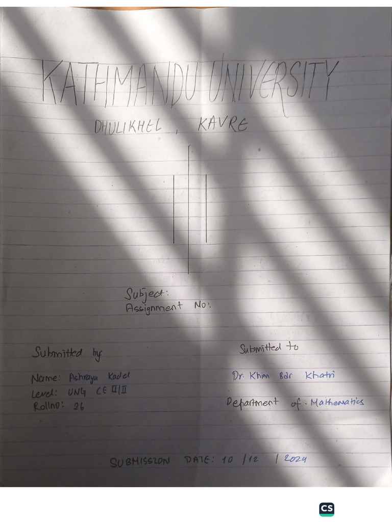 Assignment 2, Second ODE | PDF