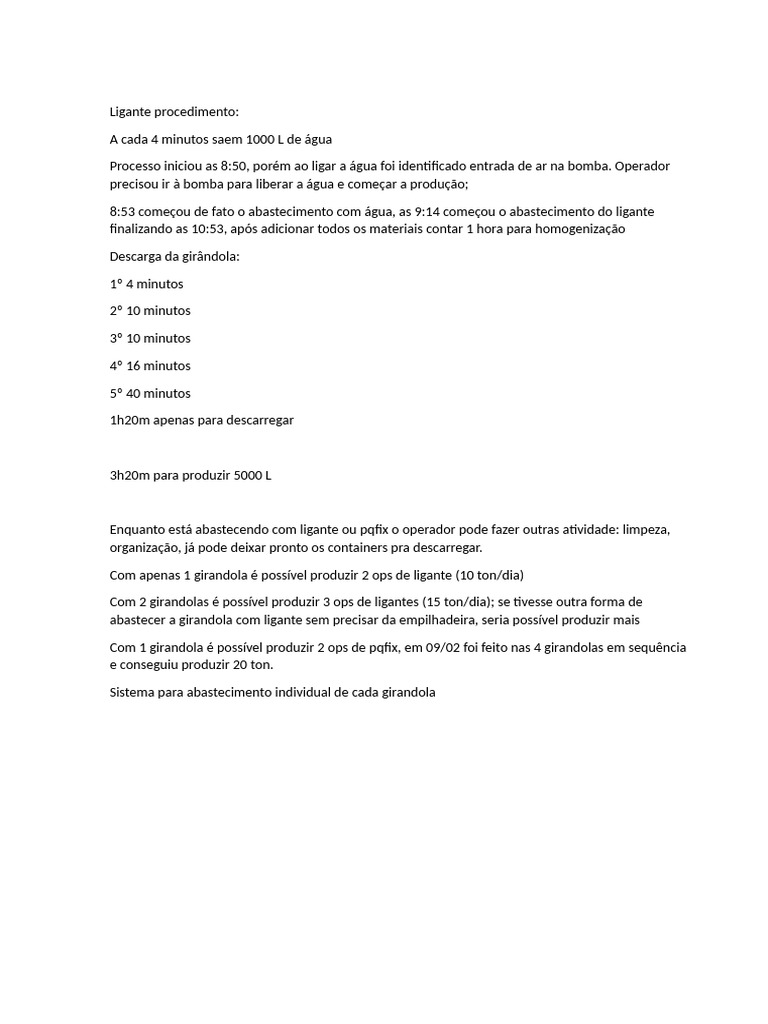 Procedimento Pasta | PDF