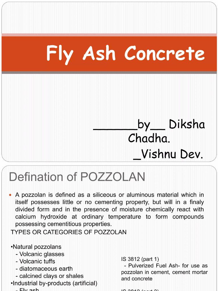 Fly Ash Property and Nature | PDF