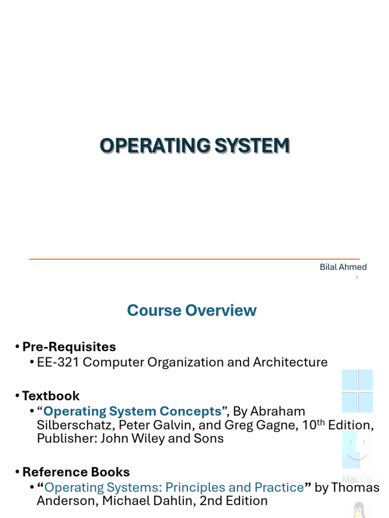 Lecture 1 - OS Intro | PDF | Booting | Operating System Lecture 1 - OS Intro | PDF | Booting | Operating System