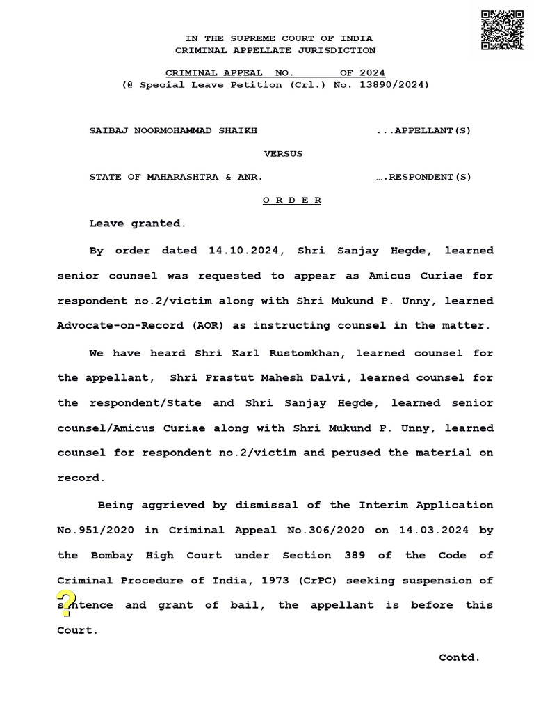 SC SesCrtMstOrdrVctmCmpnstnInCasOfSxualOfeAgnstMinor&Wmn | PDF | Appeal | Bail