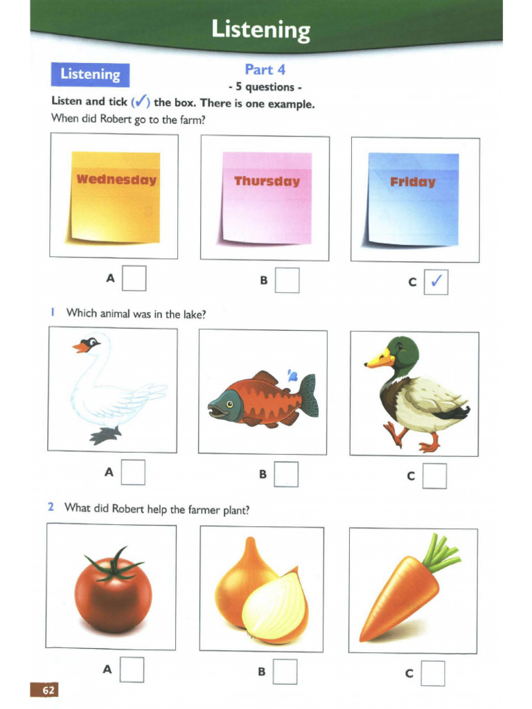 Flyers Listening Test Part 4 | PDF