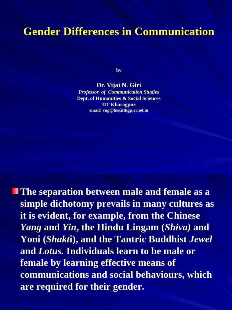 Gender & Communication | PDF | Gender | Gender Studies