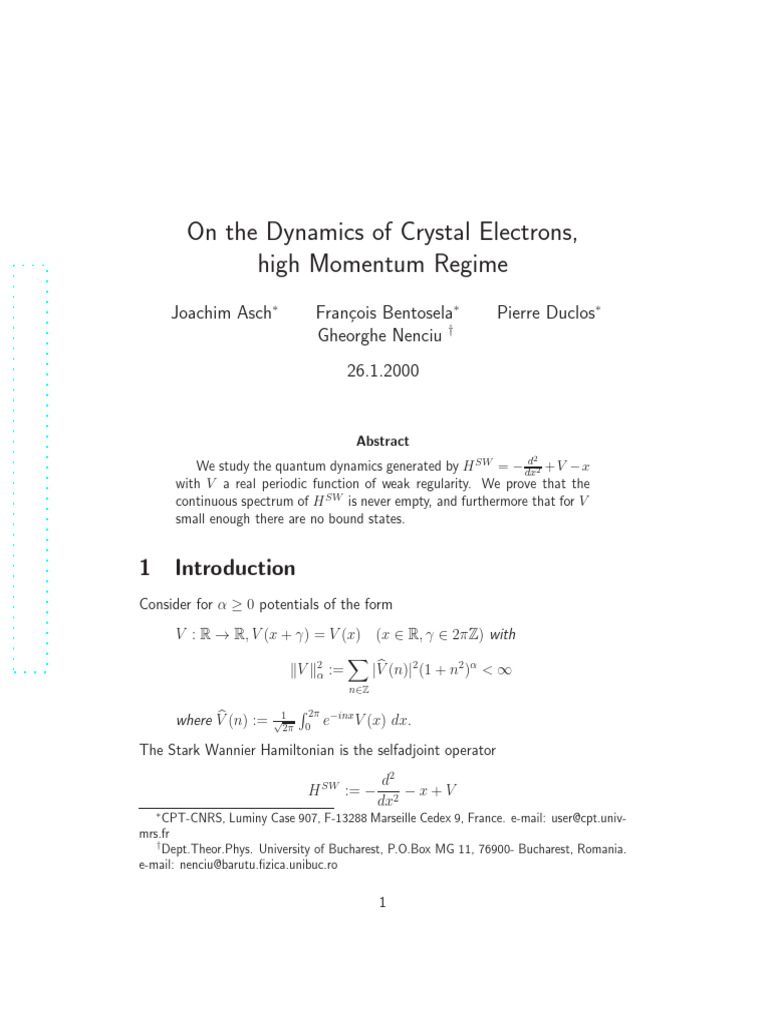 0006005v1 | PDF | Theoretical Physics | Mathematics